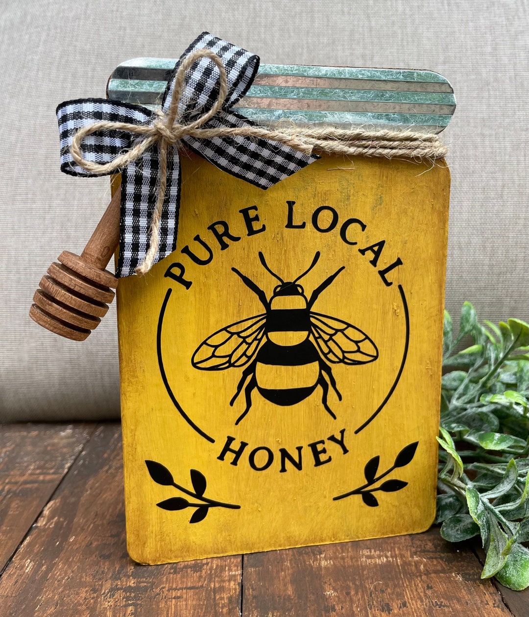 Wood Honey Jar Shelf Sitter - Etsy