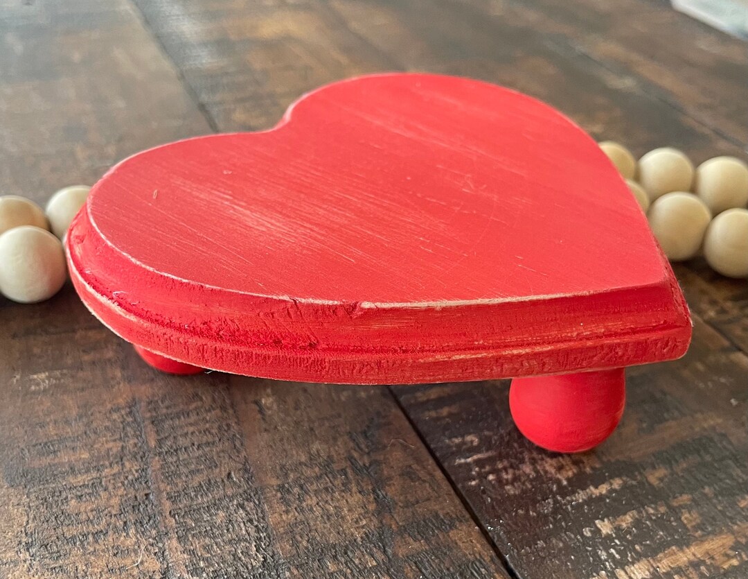 Wood Riser, Heart Display Stand, 4.5 - Etsy