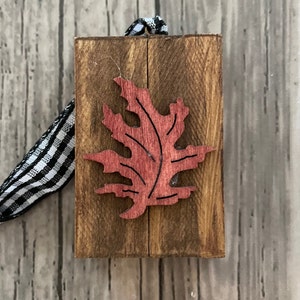 Set of 4 Mini Leaf Ornaments - Etsy