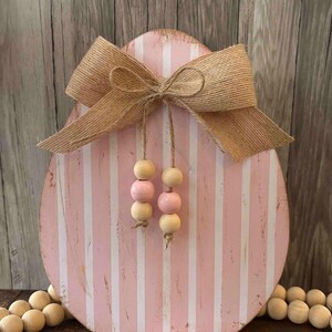 Rustic Wood Easter Egg, Standing Wood Egg, Easter Tiered Tray - Etsy