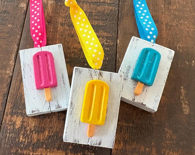 Rustic Wood Popsicles With Stand - Etsy