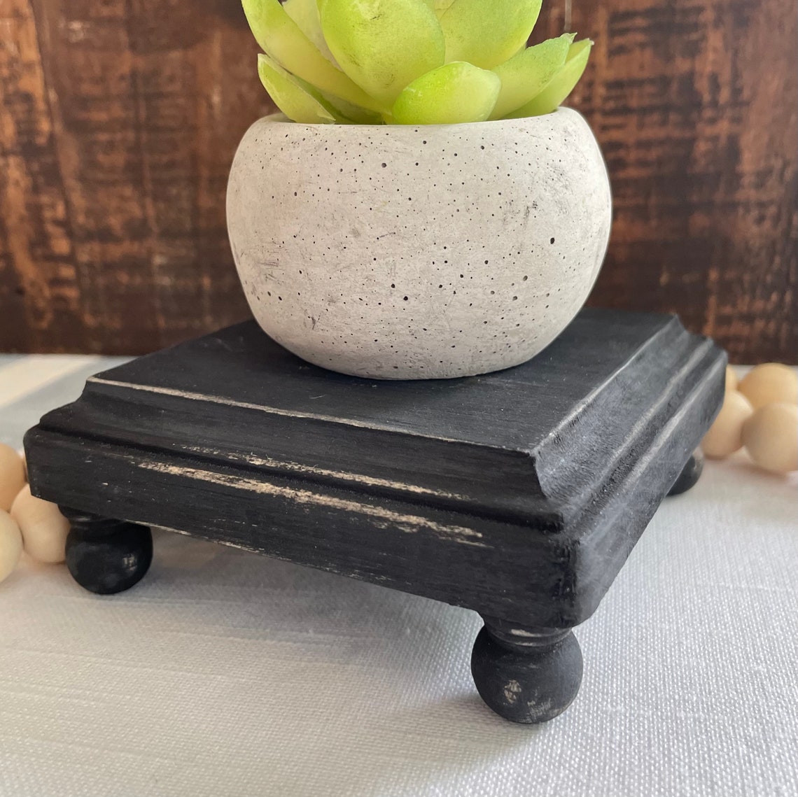 Wood Riser Display Stand 4 Square - Etsy