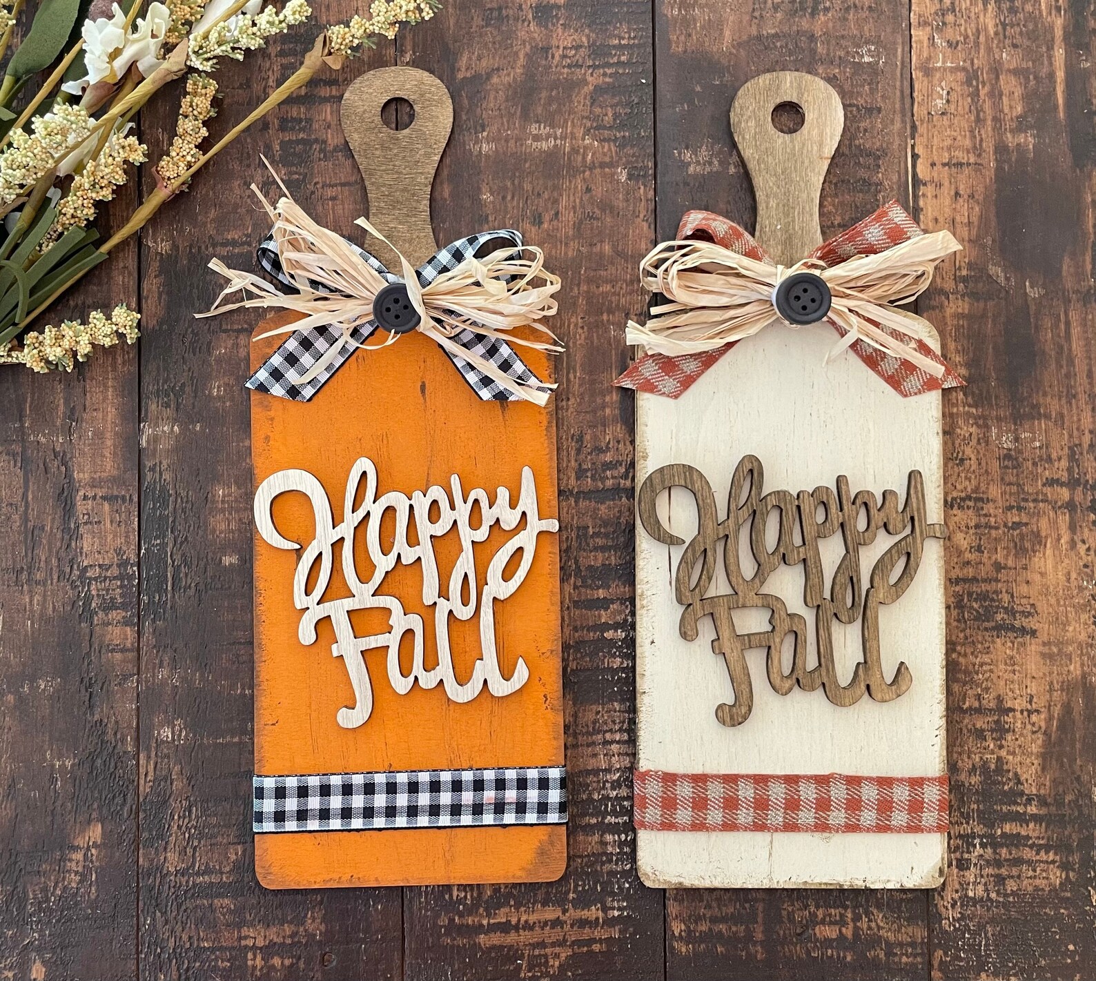 Happy Fall Mini Cutting Board, Pumpkin Cutting Board, Fall Decor - Etsy