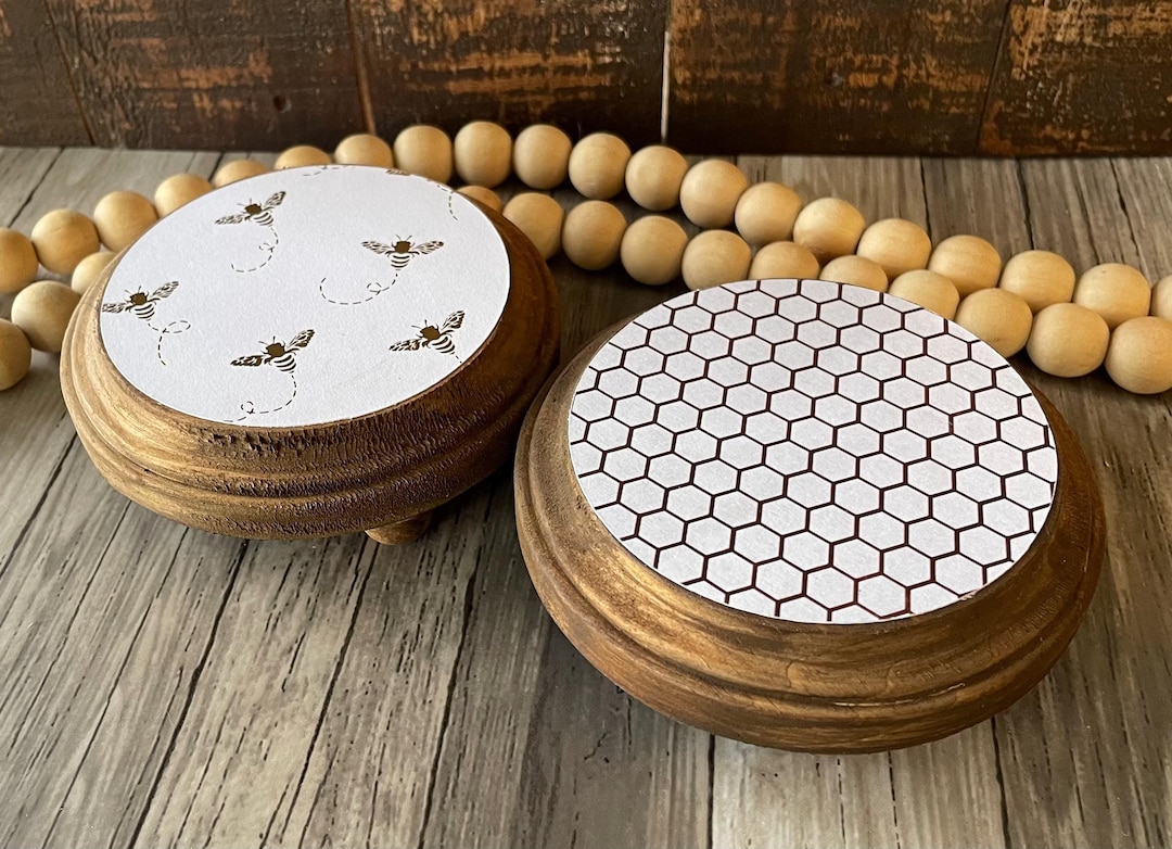 Wood Riser, Bee Display Stand, 4 Circle - Etsy