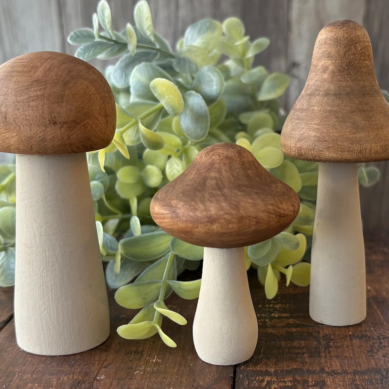 Toadstool Mushroom Figurine - Etsy