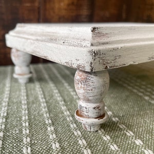 Wood Riser, White Distressed Style, Display Stand, 5" X 7" Rectangle - Etsy