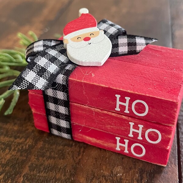 Christmas Book Stack - Etsy