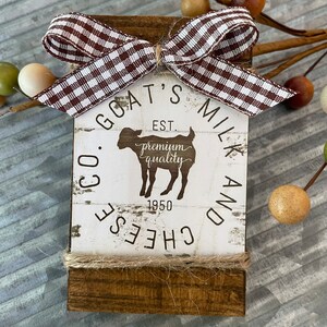 SET of 2 Farmhouse Style Magnets, Wooden Refrigerator Magnets ...