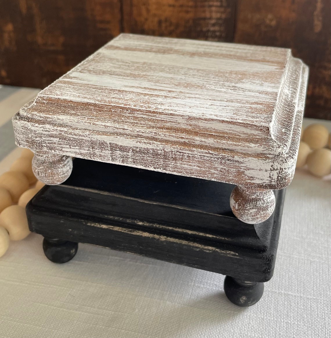 Wood Riser Display Stand 4 Square - Etsy