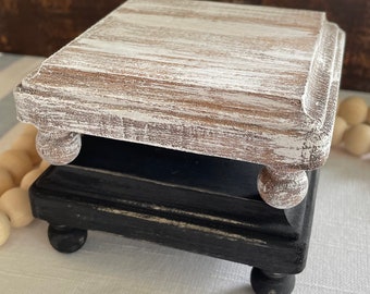 Square Wood Riser, Candle Stand, Kitchen Riser, Display Pedestal ...