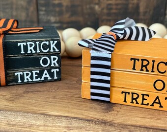 Halloween Book Stack - Etsy