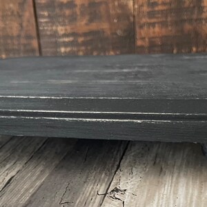 Black Distressed Wood Riser With Cut Corners, Display Stand, 5" X 7" - Etsy