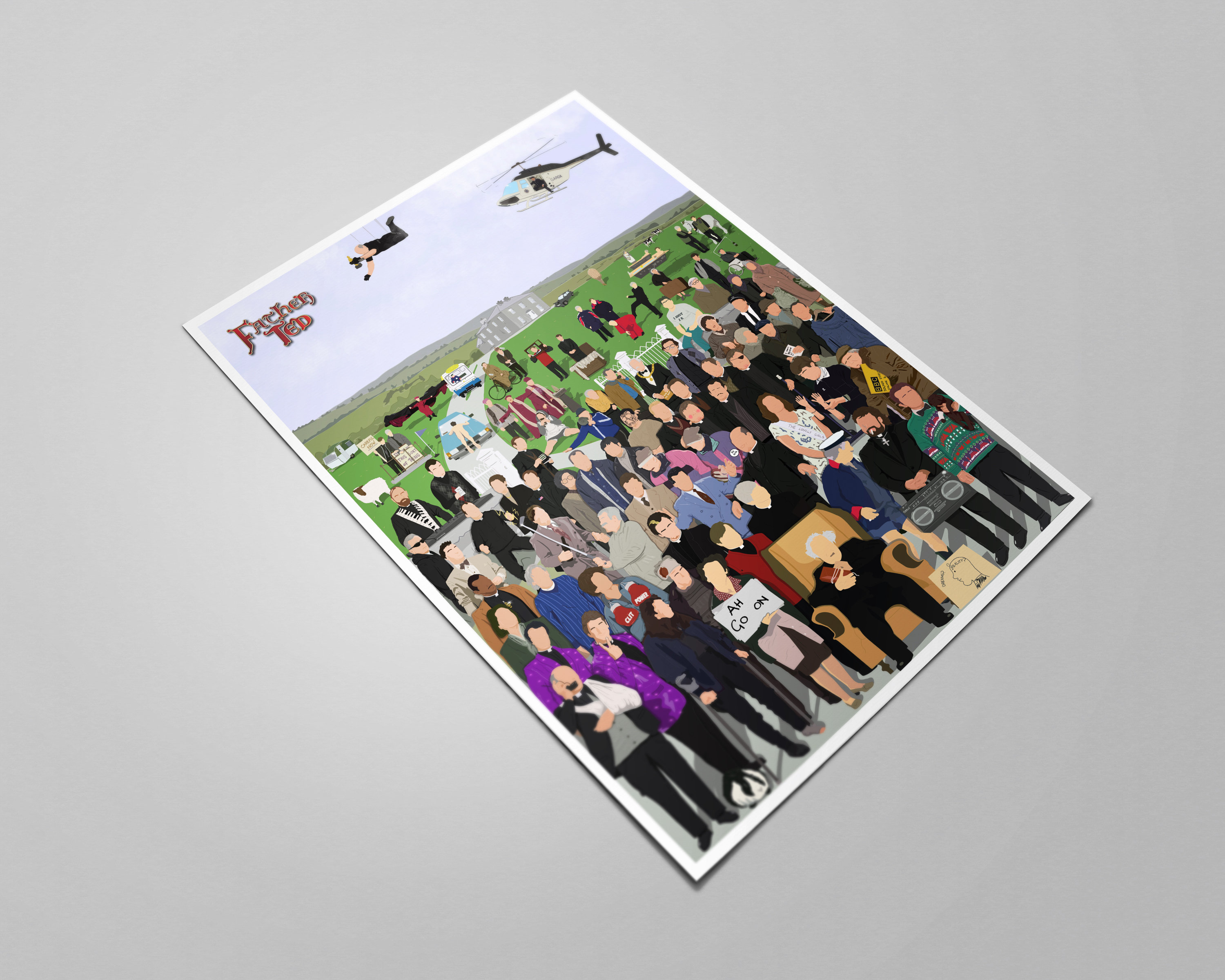 Fr. Ted - All Characters & Best Moments - Poster - Etsy
