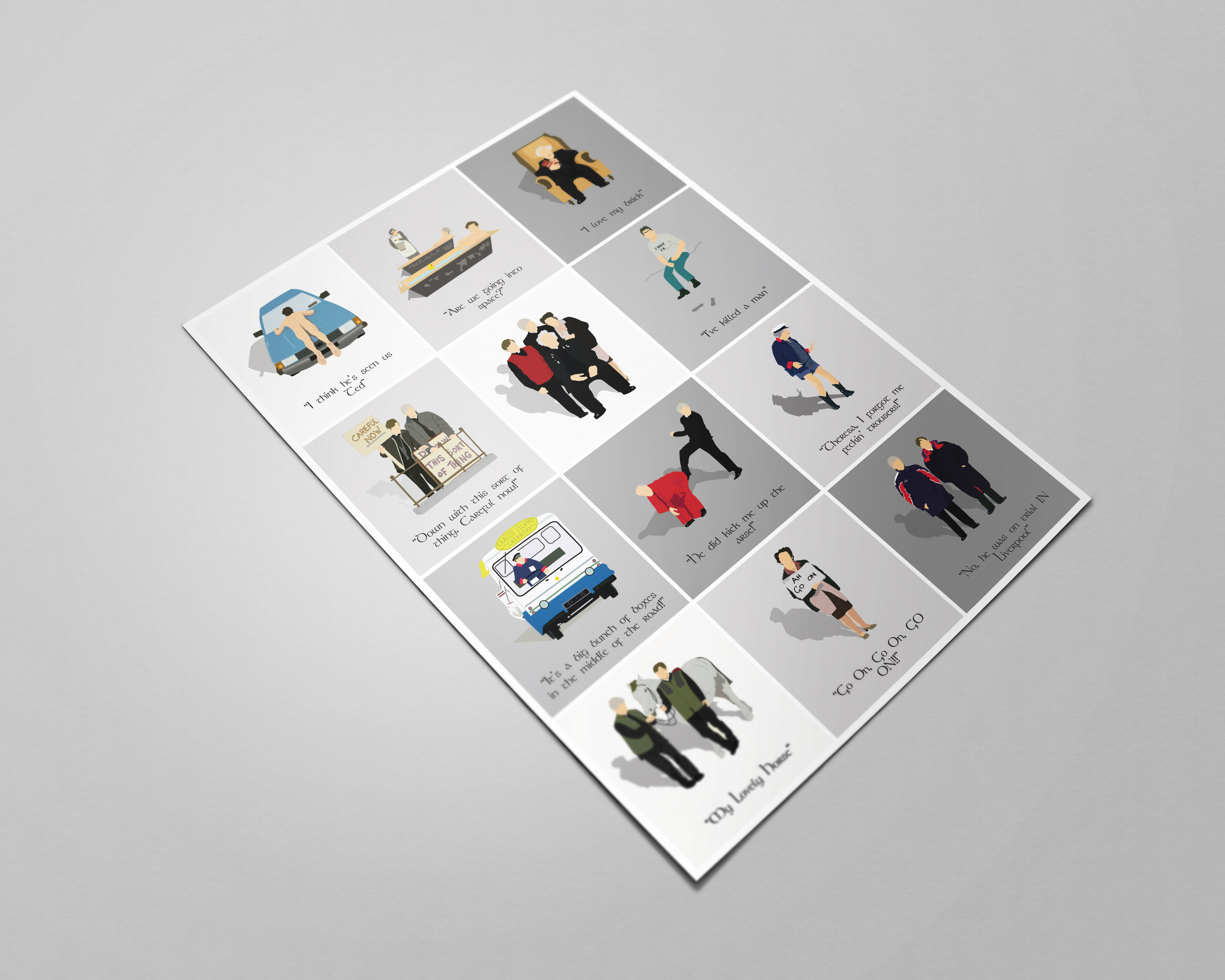 Fr. Ted Characters & Best Moments - Poster - Etsy