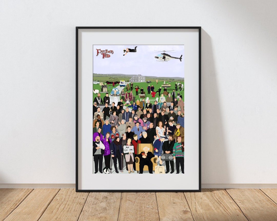 Fr. Ted - All Characters & Best Moments - Poster - Etsy