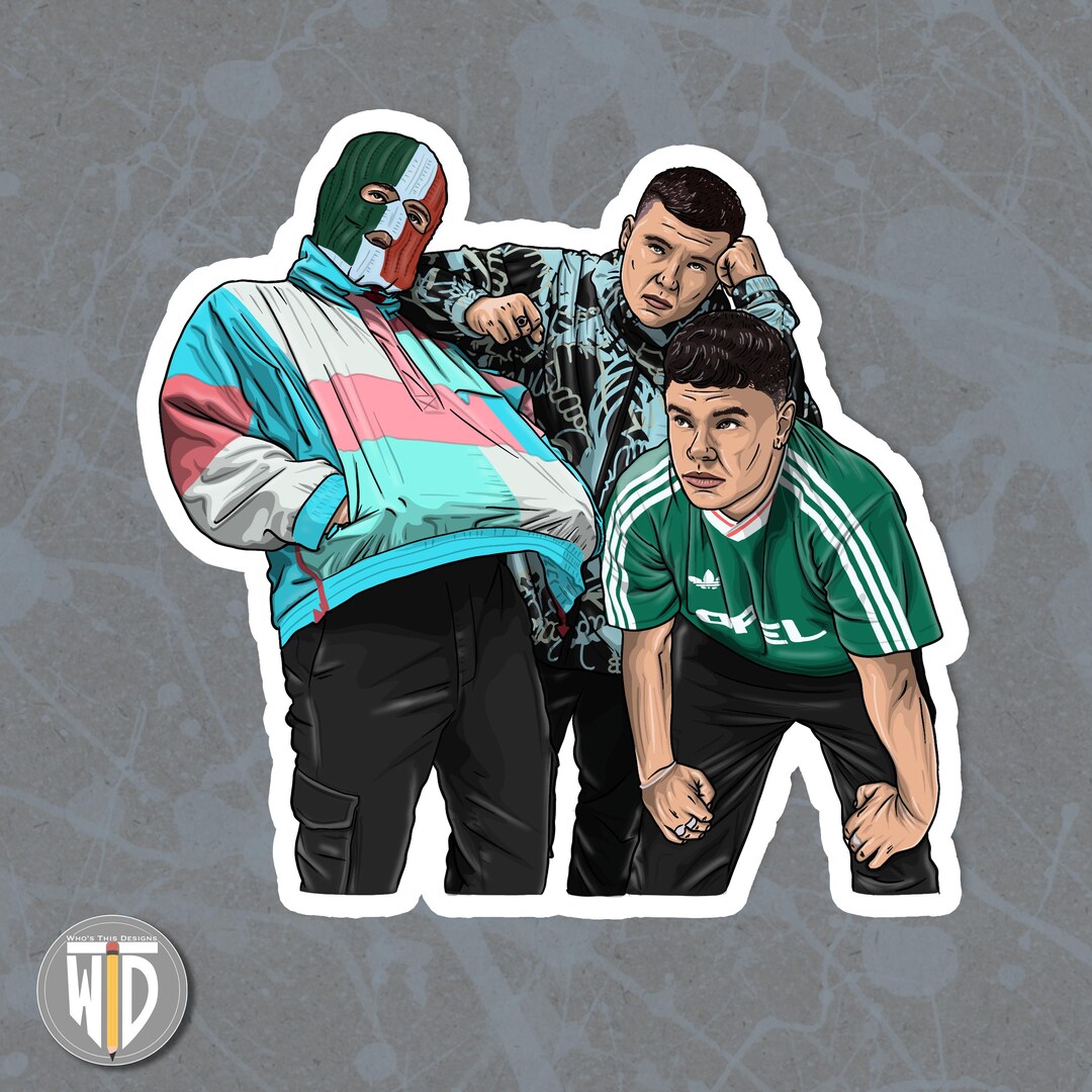 Kneecap Illustrated Vinyl Sticker - Etsy