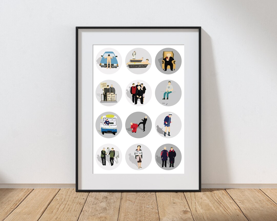 Fr. Ted Characters & Best Moments - A4 Poster - Circles - Etsy