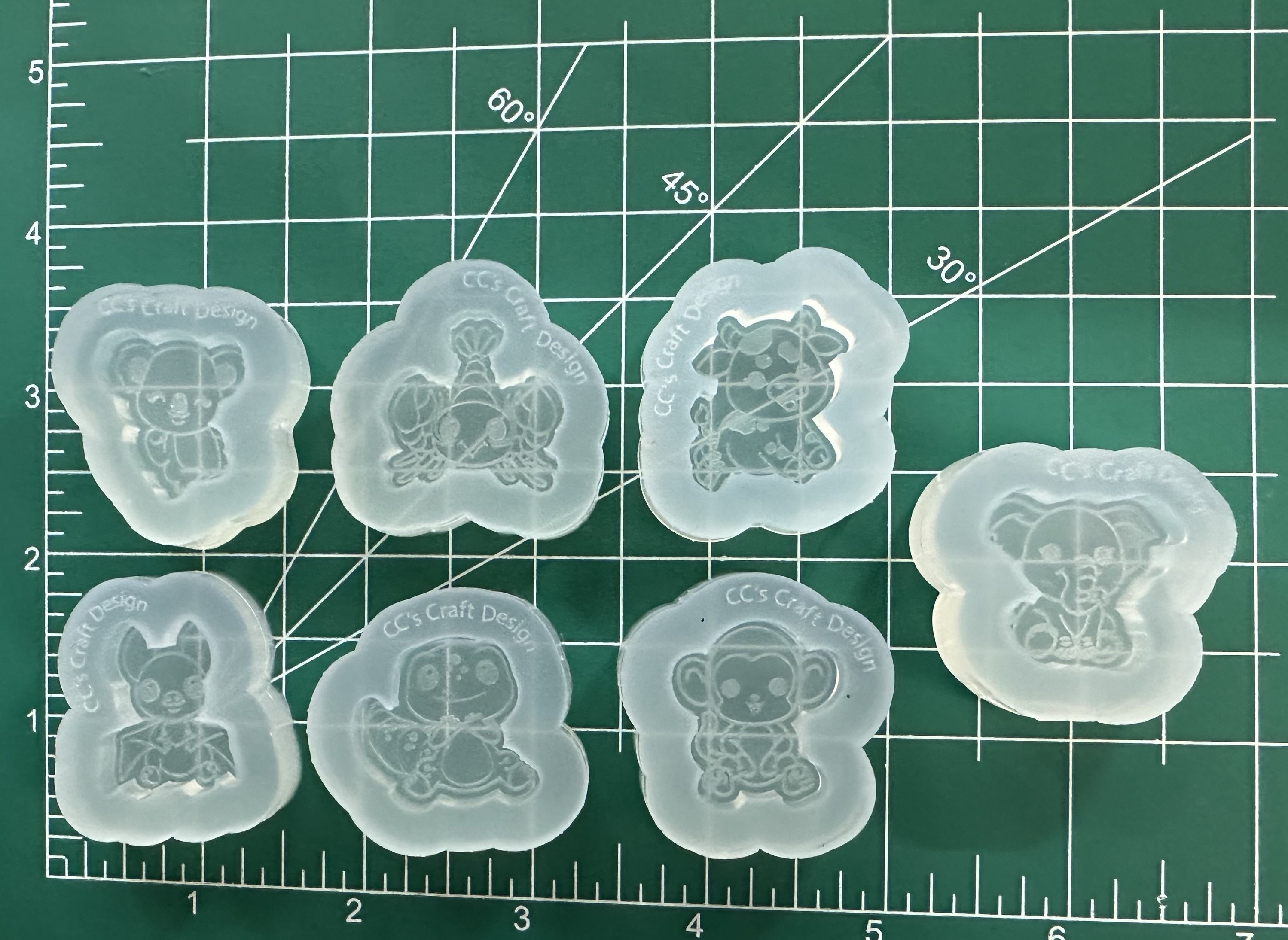 7 Piece- Tiny Adorable Animals Mini Molds Bundle Set - Etsy