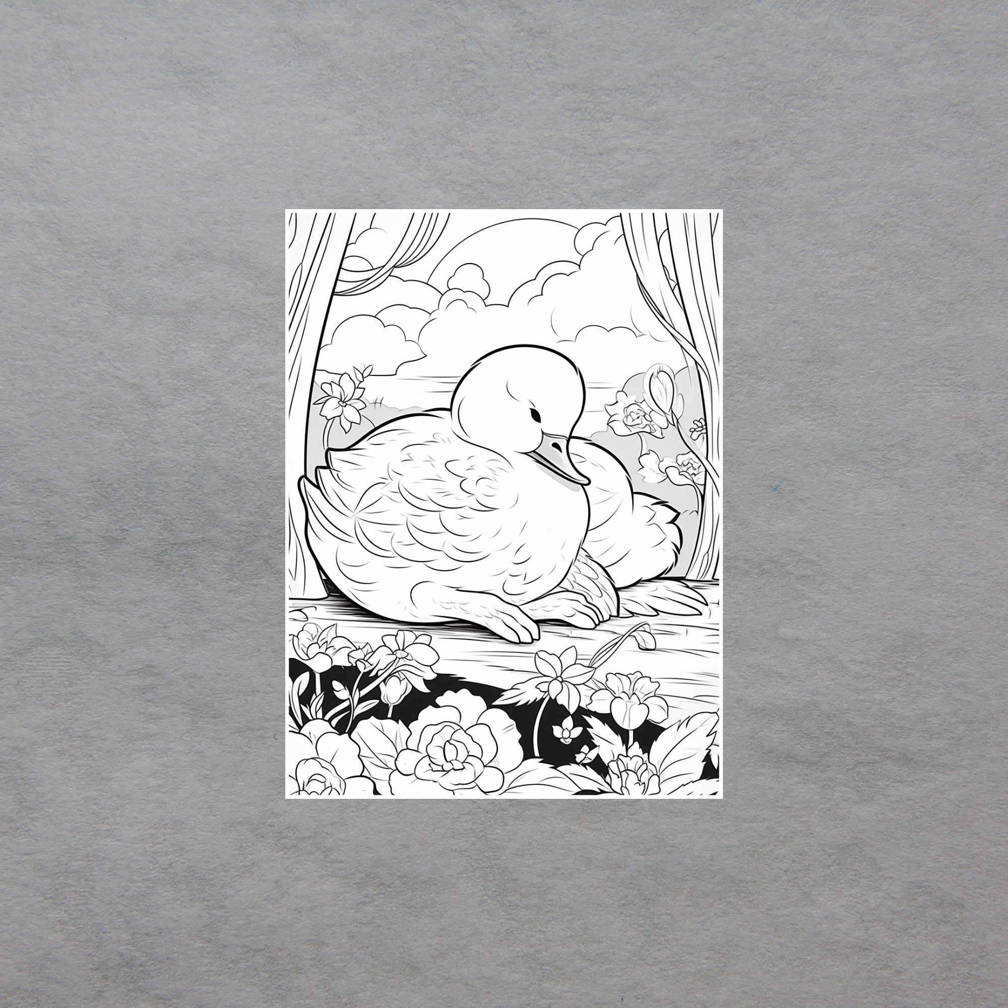 10 Duck Coloring Pages Printable PDF Animal Coloring Sheets for Kids ...