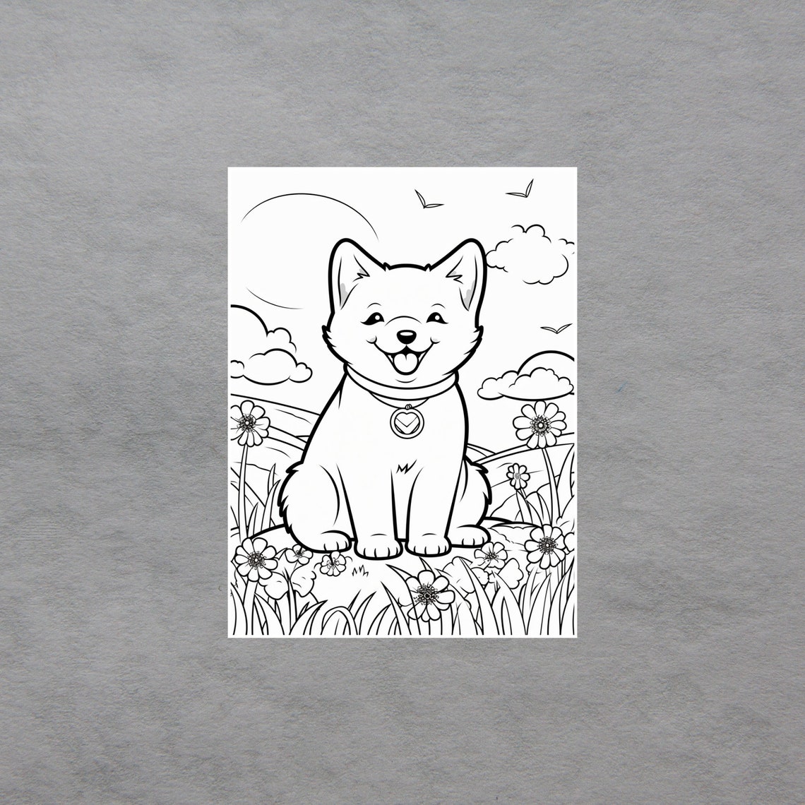Cats and Dogs Printable Coloring Pages for Kids and Adults: 50 - Etsy