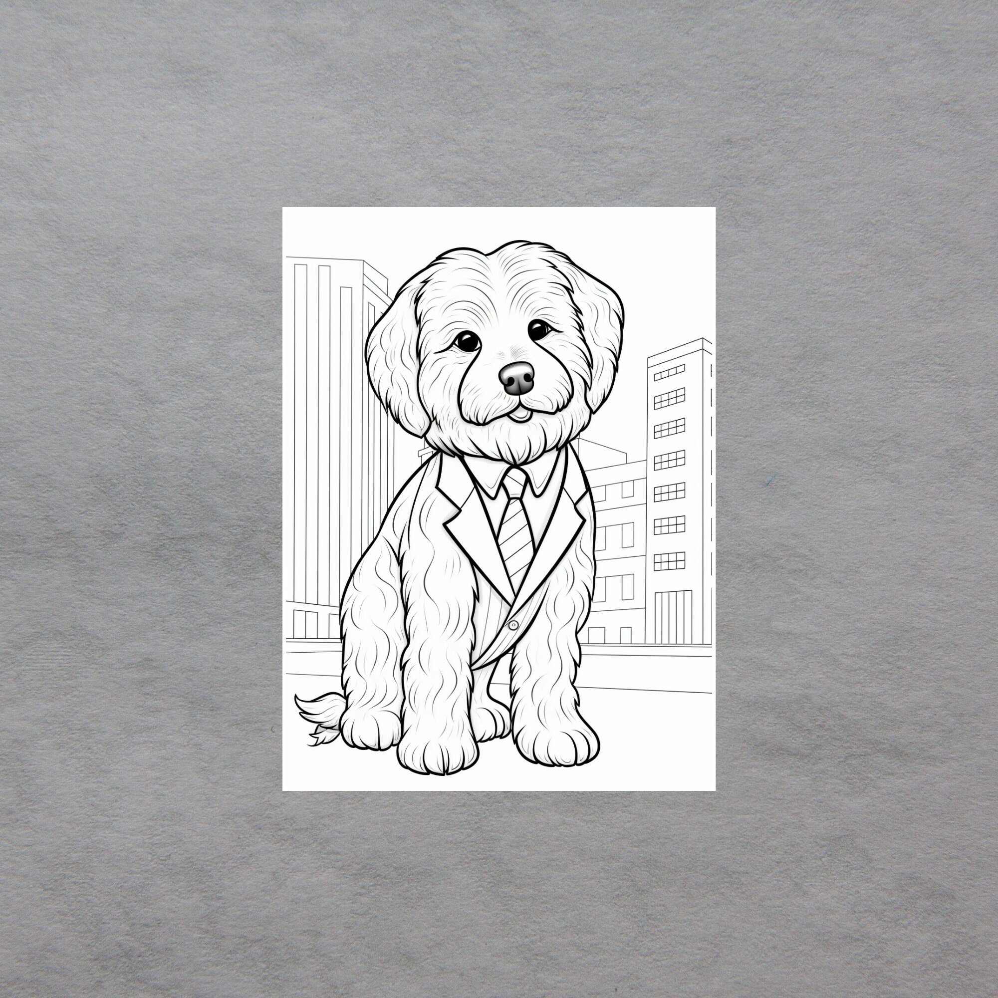 Dogs Dressed up Easy Dog Coloring Pages for Kids Toddlers Preschoolers ...