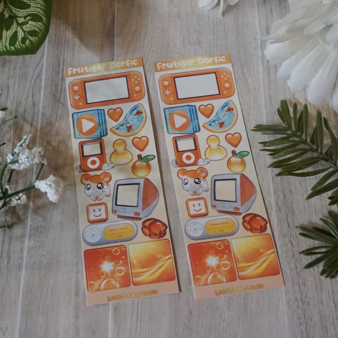 Frutiger Dorfic Sticker Sheet: Matte Vinyl Nostalgia Stickers - Etsy