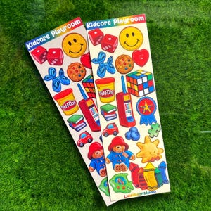 Kidcore Playroom Deco Sticker Sheet | Matte Vinyl Sticker | Cute ...