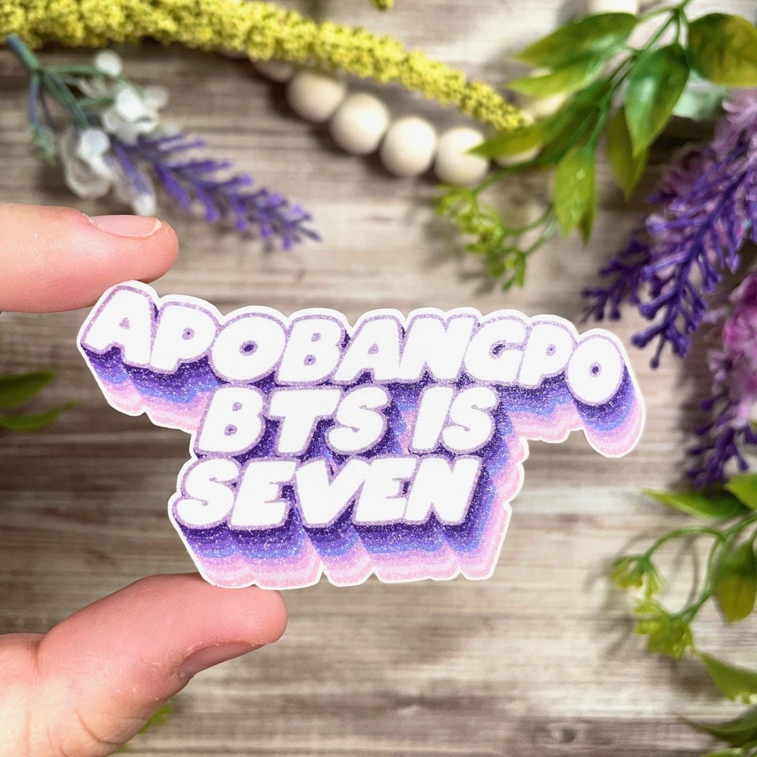 Apobangpo Sticker BTS is Seven BTS Name Sticker BTS Decal Y2K Kpop ...