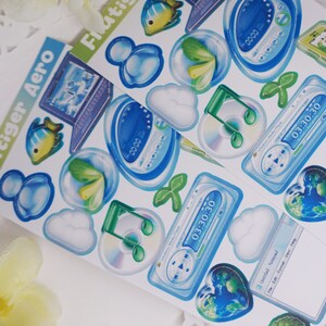 Frutiger Aero Deco Sticker Sheet Matte Vinyl Sticker Cute Sticker Deco ...