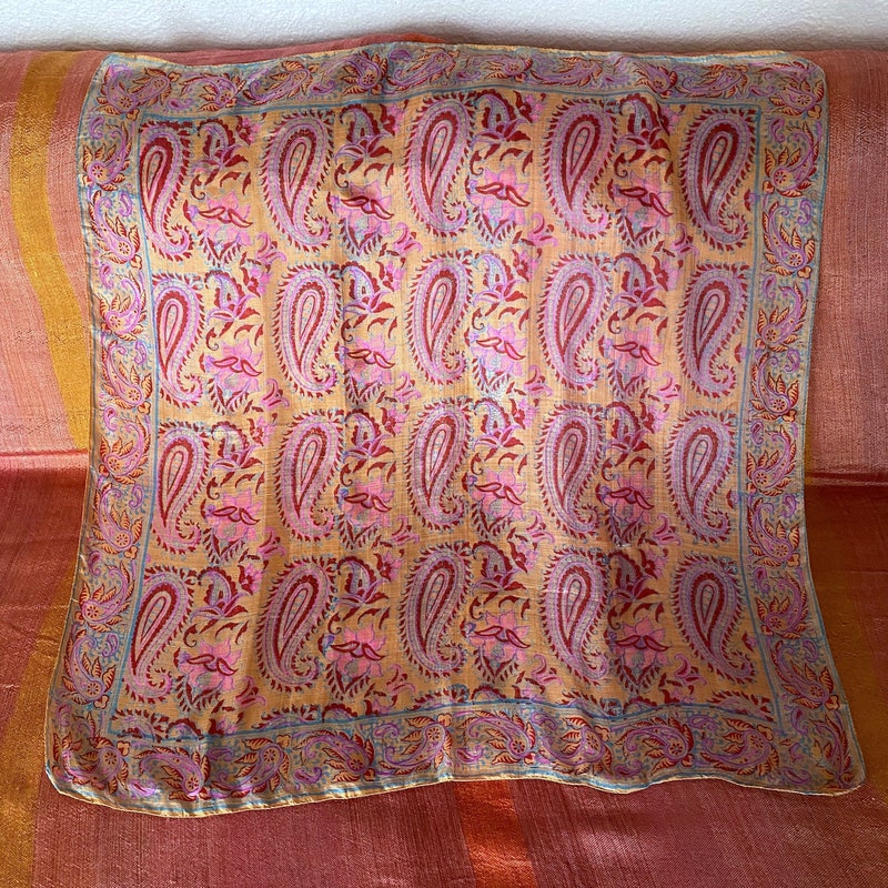 Indian Silk Scarf - Etsy