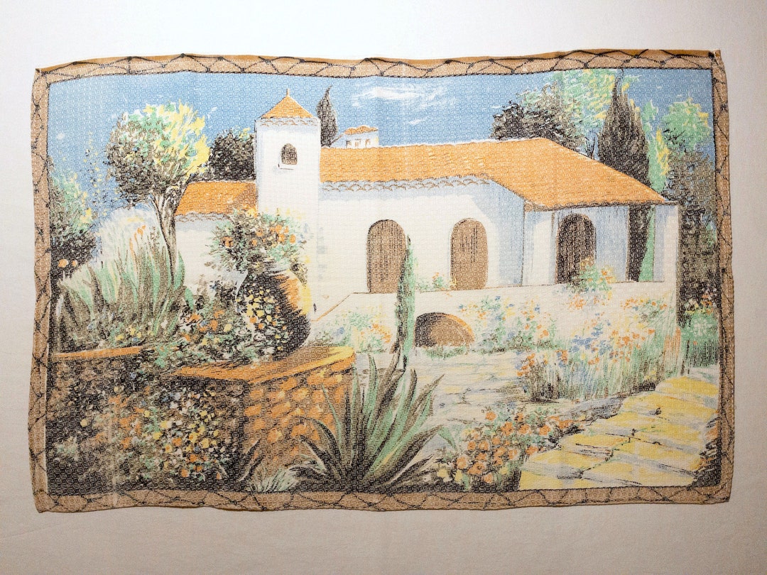 Vintage Provence Tablecloth | French Countryside Cottage Decor - Etsy