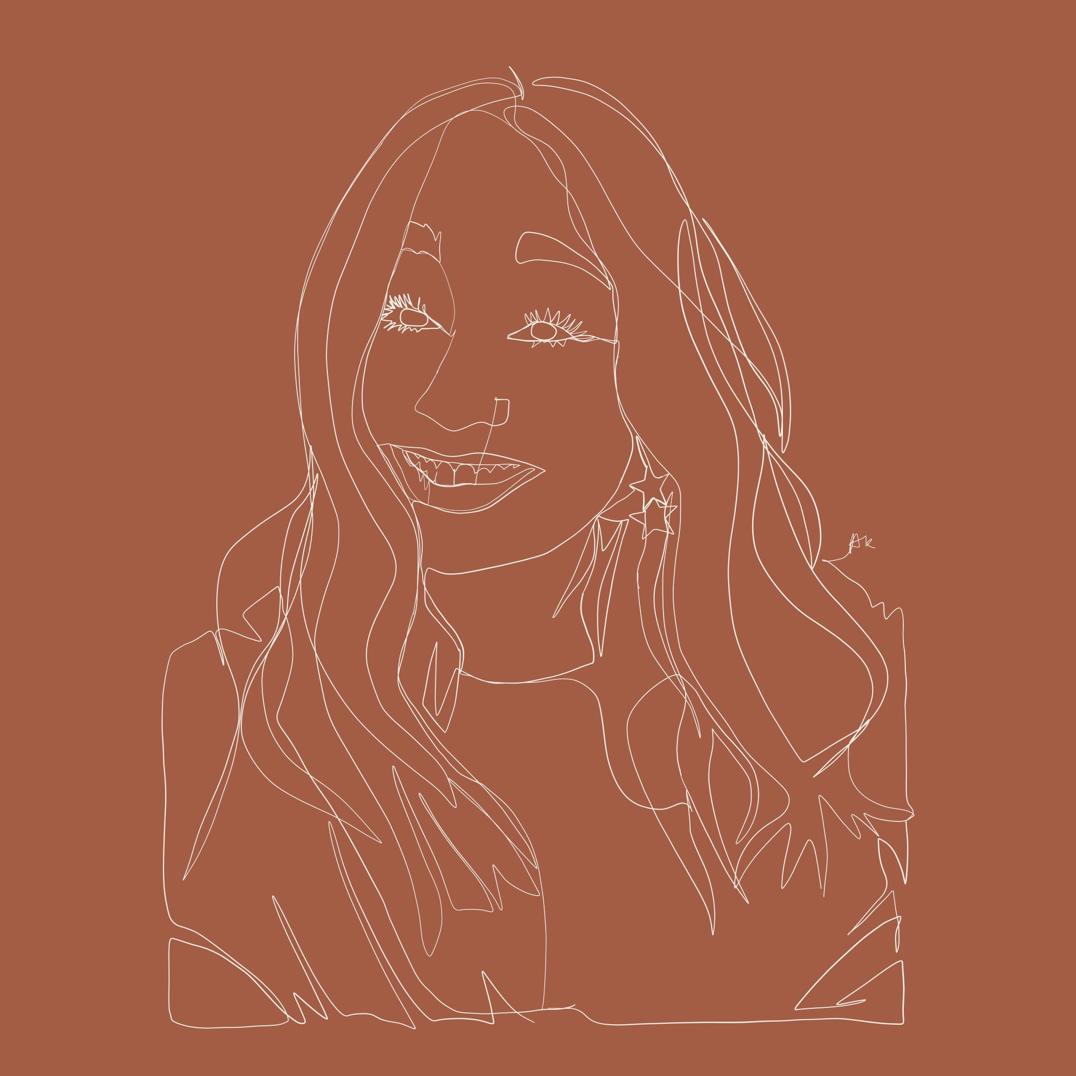 Custom One-line Portraits - Etsy