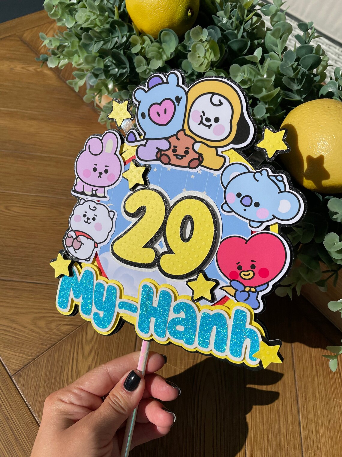 Personalized BT21 Baby Cake Topper BT21 Cake Decor - Etsy