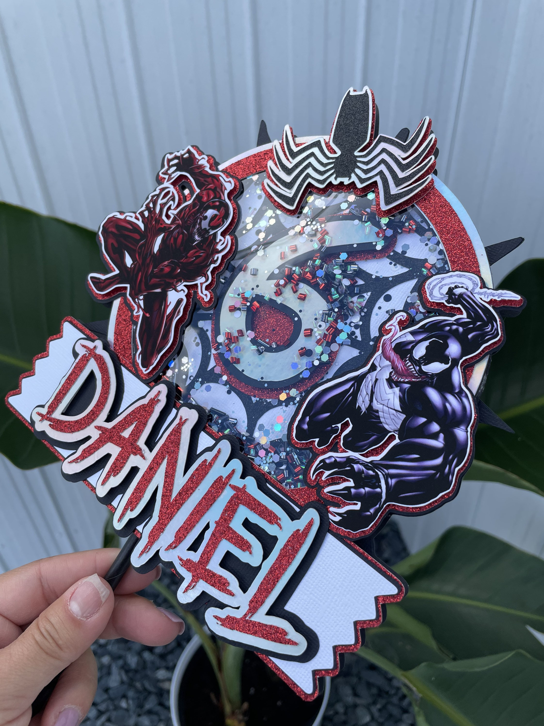 Personalized Venom and Carnage Cake Topper | Venom and Carnage Cake ...