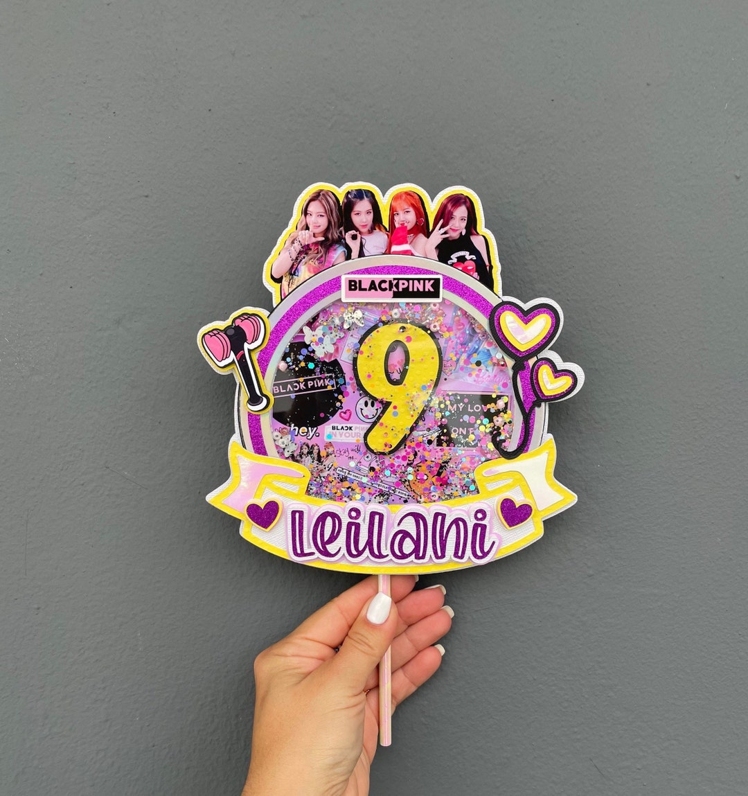 Personalized Blackpink Shaker Cake Topper | Blackpink Cake Decor - Etsy