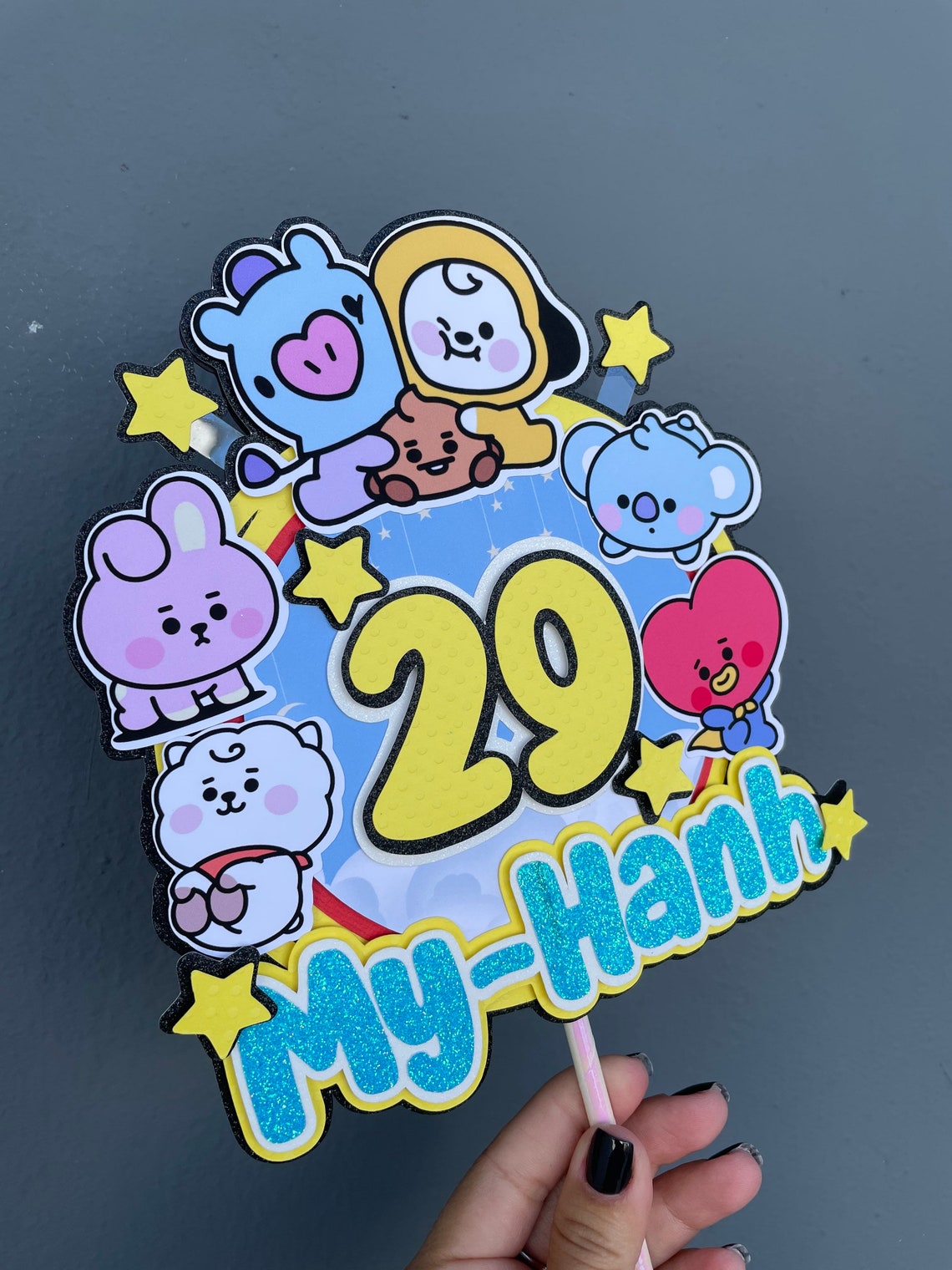 Personalized BT21 Baby Cake Topper BT21 Cake Decor - Etsy