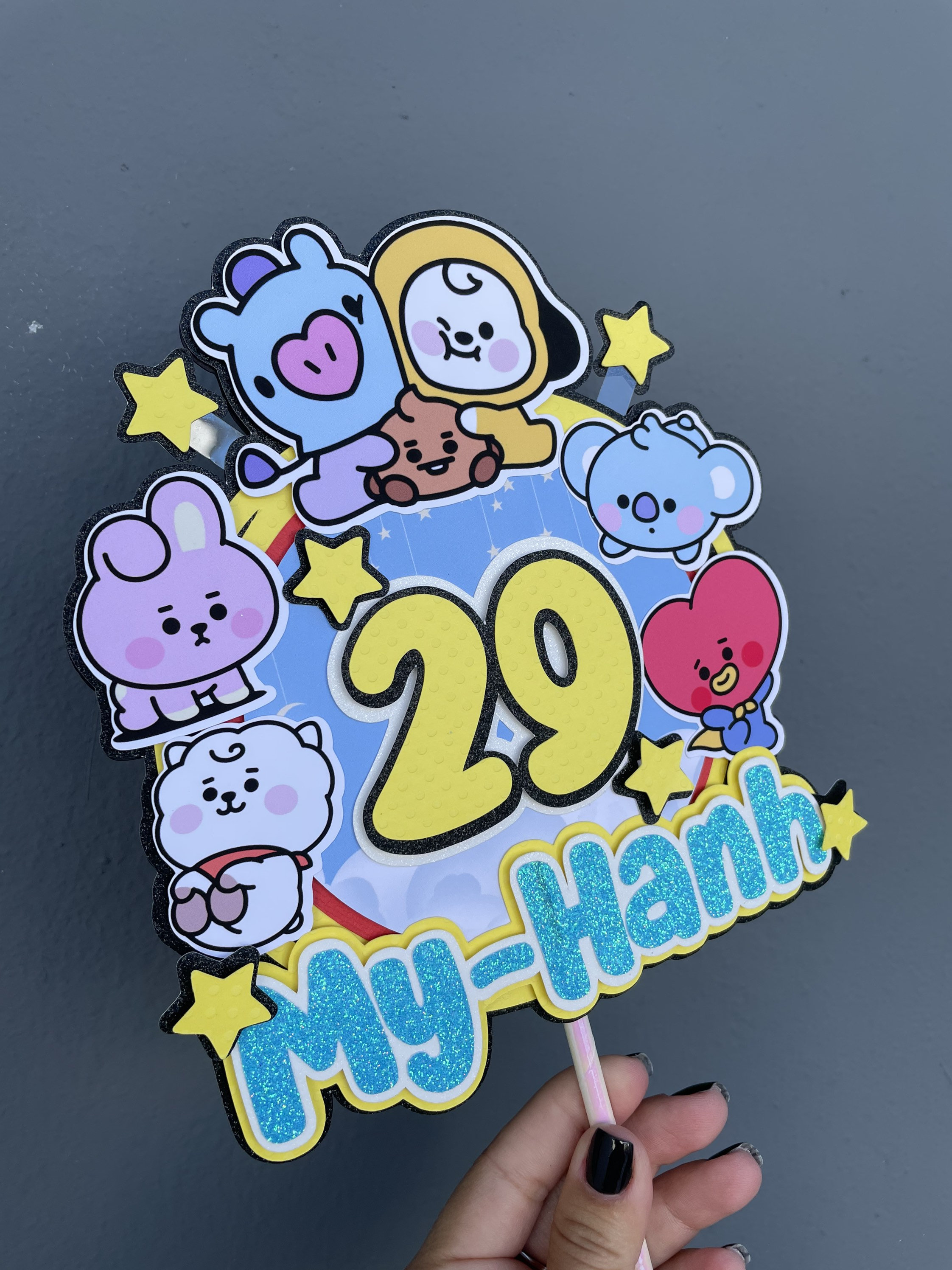 Personalized BT21 Baby Cake Topper BT21 Cake Decor - Etsy