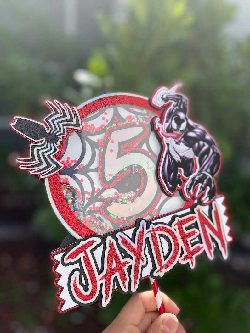 Personalized Venom Cake Topper | Venom Cake Decor - Etsy