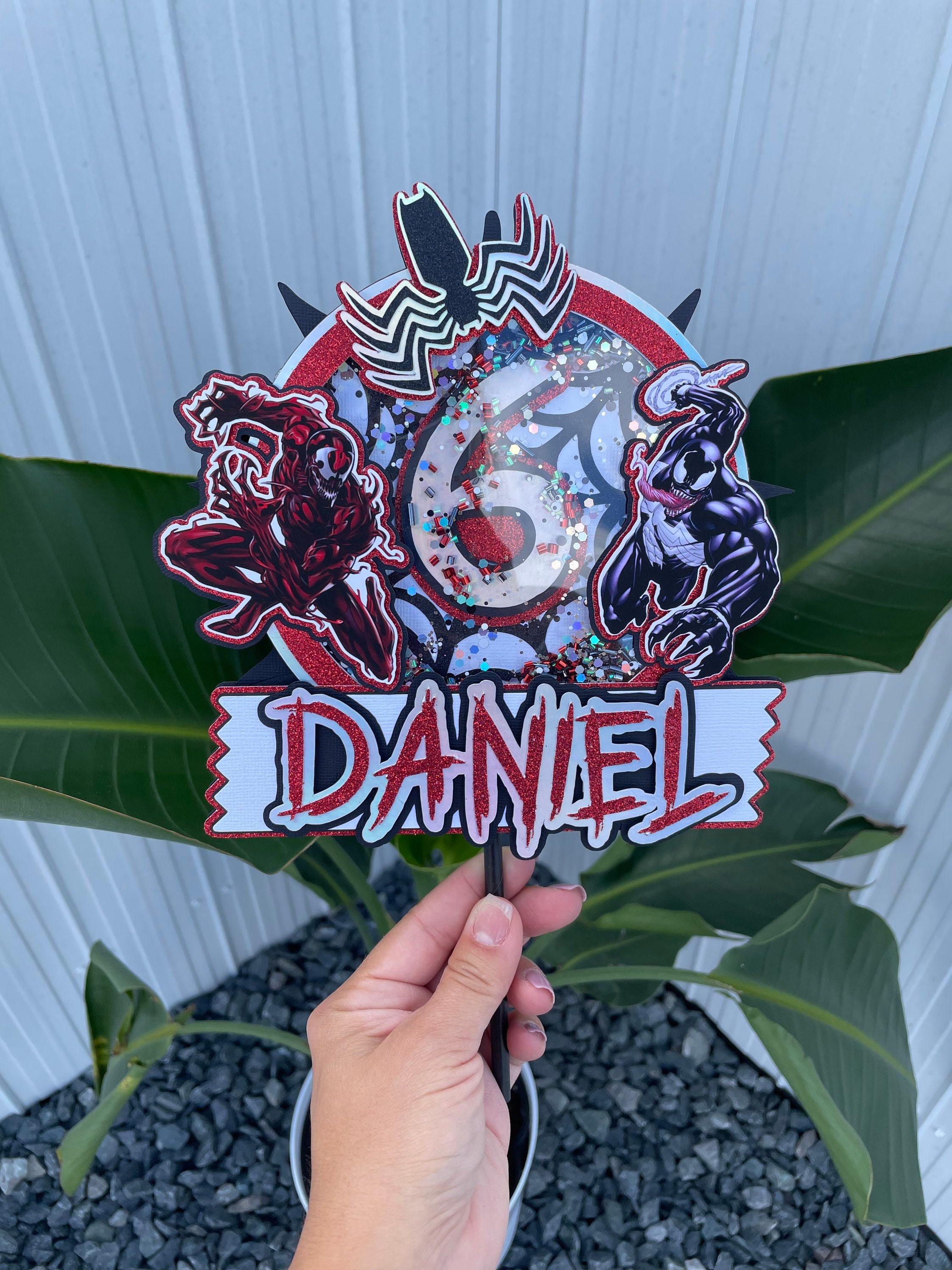 Personalized Venom and Carnage Cake Topper Venom and Carnage - Etsy