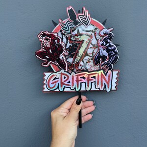 Personalized Venom and Carnage Cake Topper | Venom and Carnage Cake ...