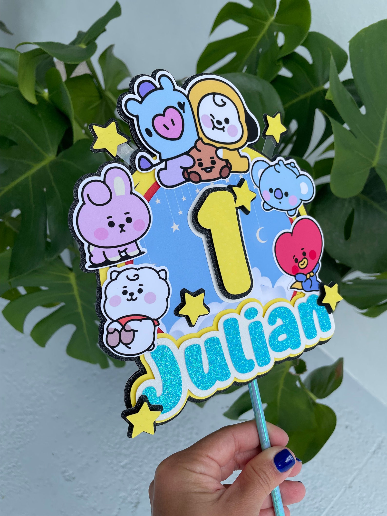 Personalized BT21 Baby Cake Topper BT21 Cake Decor | Etsy