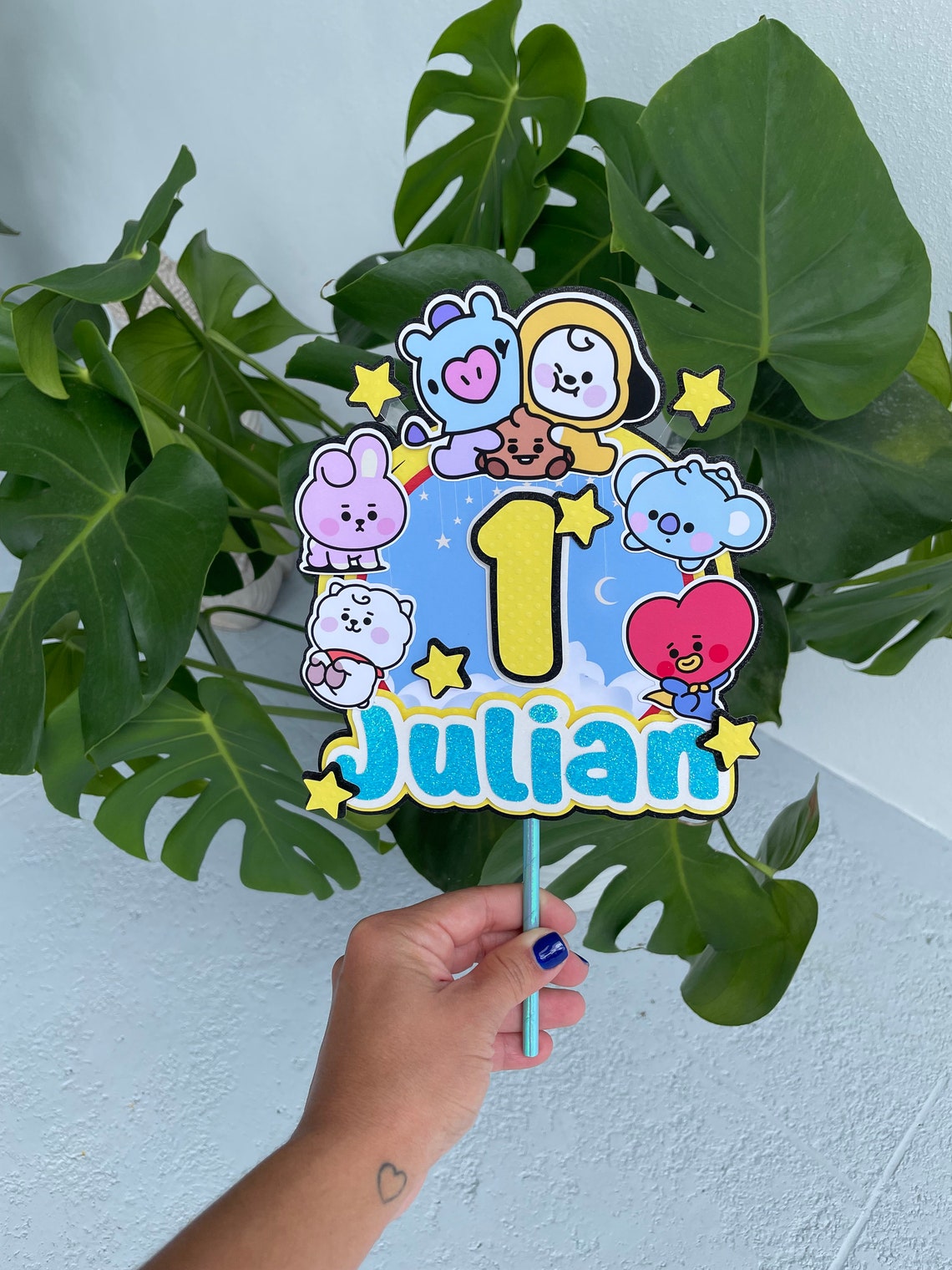 Personalized BT21 Baby Cake Topper BT21 Cake Decor | Etsy