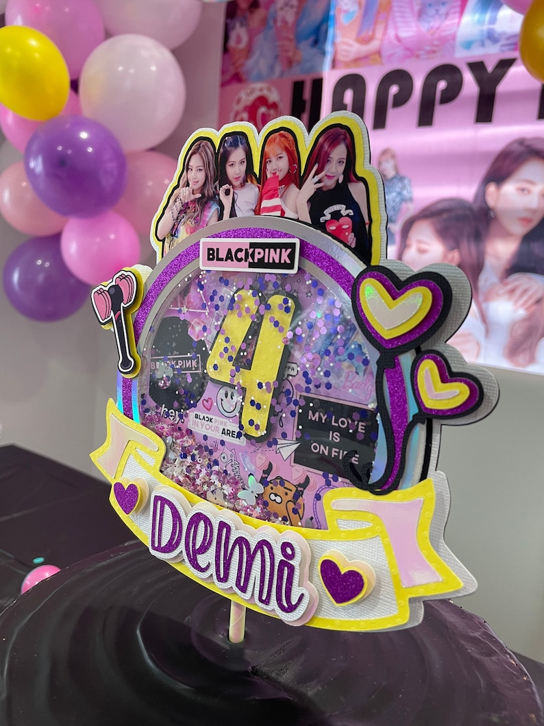 Personalized Blackpink Shaker Cake Topper Blackpink Cake - Etsy