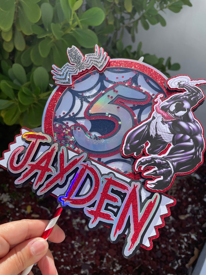 Personalized Venom Cake Topper | Venom Cake Decor - Etsy