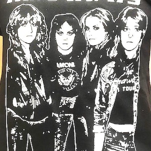 The Runaways All Girl Rock Band Black Short or Long Sleeve T Shirt - Etsy