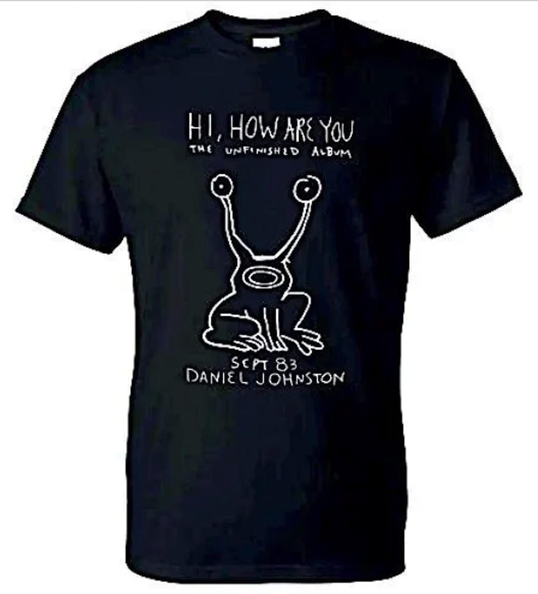Daniel Johnston - Hi How Are You Black T Shirt Short or Long Sleeve - Etsy