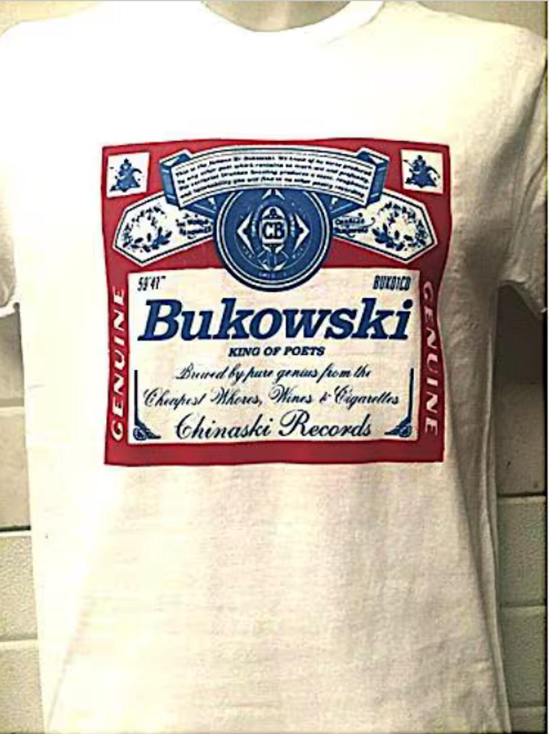 Charles Bukowski - Bud Beer - T Shirt - Etsy