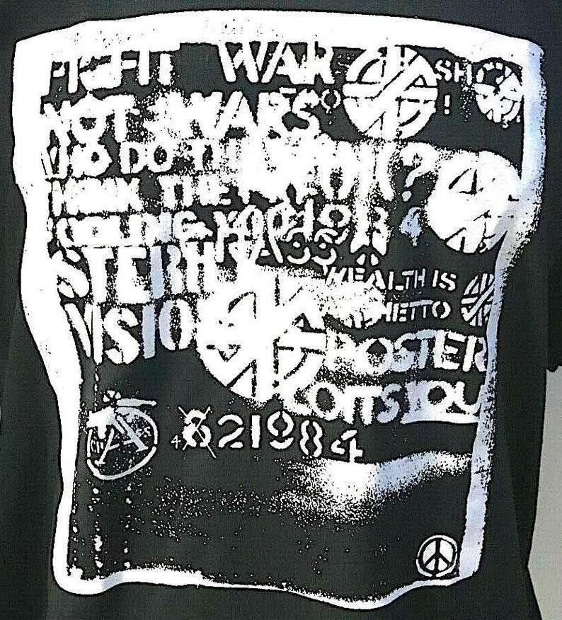 Fight War Not Wars - Crass - Band Punk Rock - Short or Long Sleeve T ...