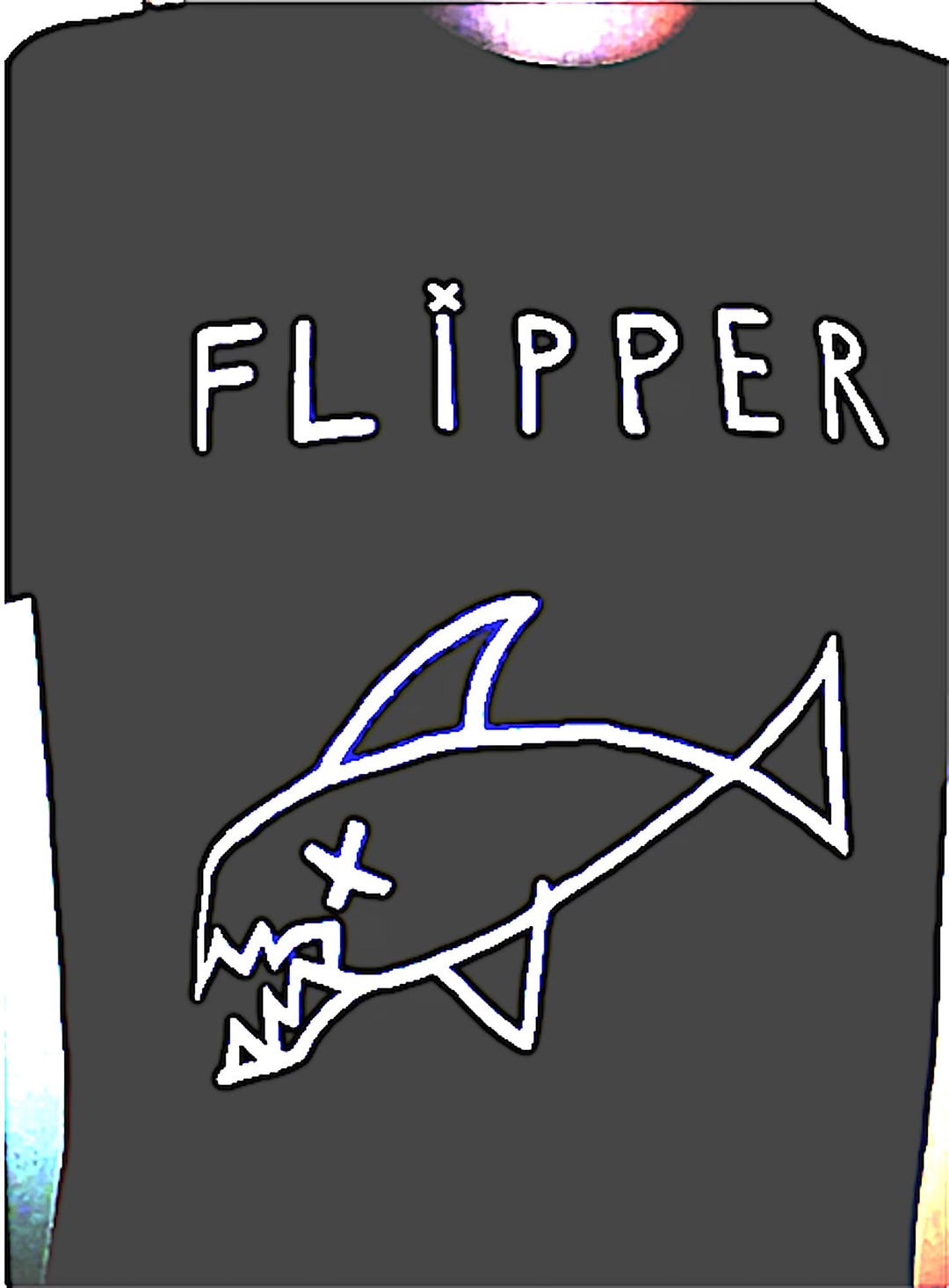 Flipper - Short Sleeve Music Band Black Shirt - Short or Long Sleeve - Etsy