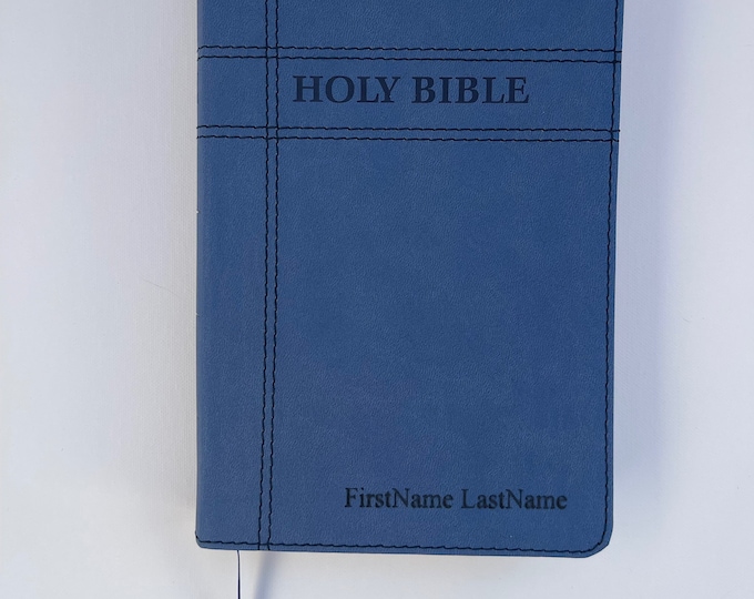 Personalized Blue NIV Bible, Custom Cover, Christian Gift - Etsy